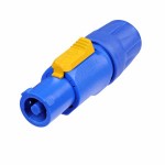 Blue Male Powercon Connector | Online Store | Pin Point Lighting Aston, PA
