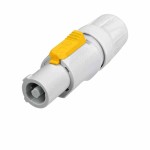 Blue Male Powercon Connector | Online Store | Pin Point Lighting Aston, PA